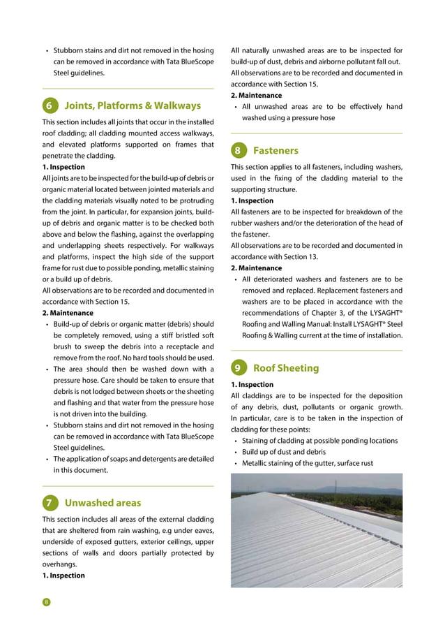 Tata blue scope roof maintenance procedure | PDF