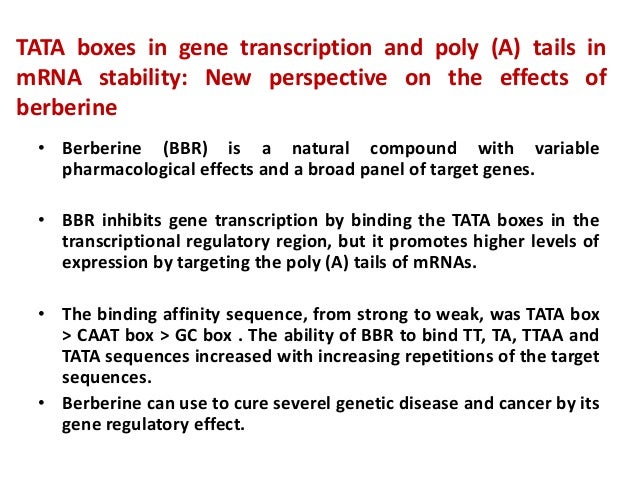 Role of Tata box in signal transduction