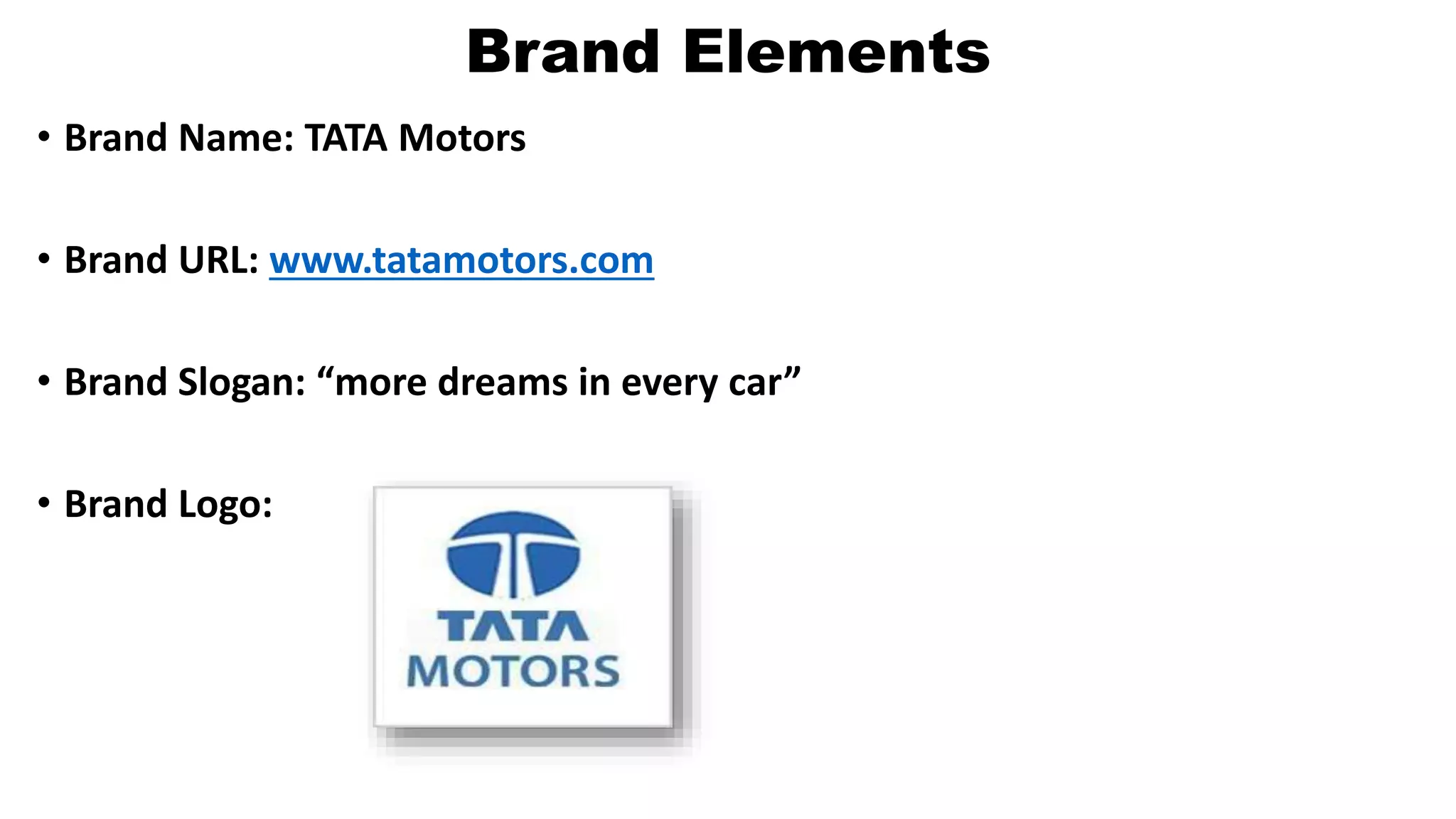 BRAND AUDIT ON TATA MOTORS | PPTX