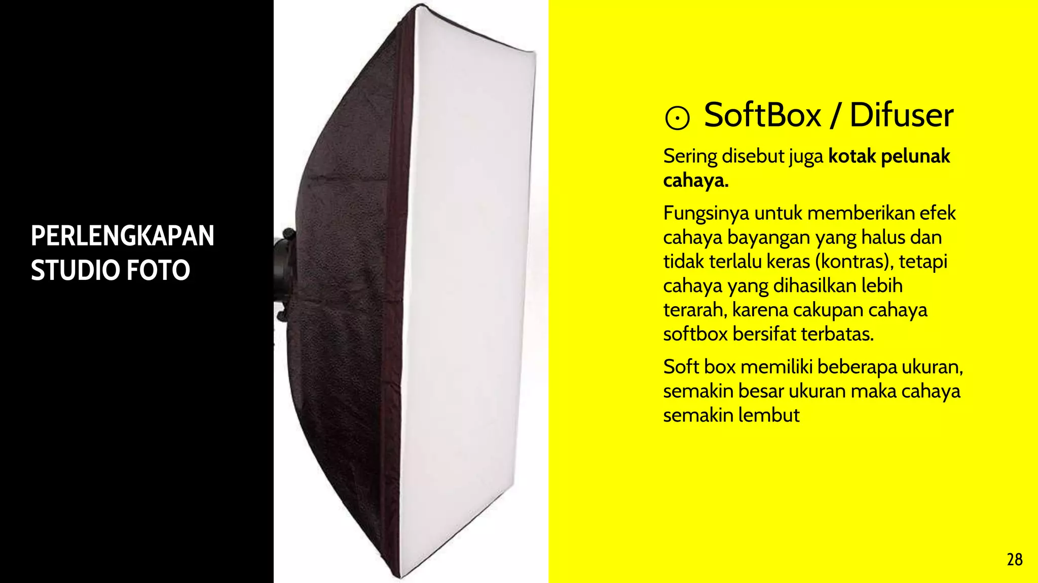 Tata Cahaya dan Peralatan Fotografi Studio | PPTX