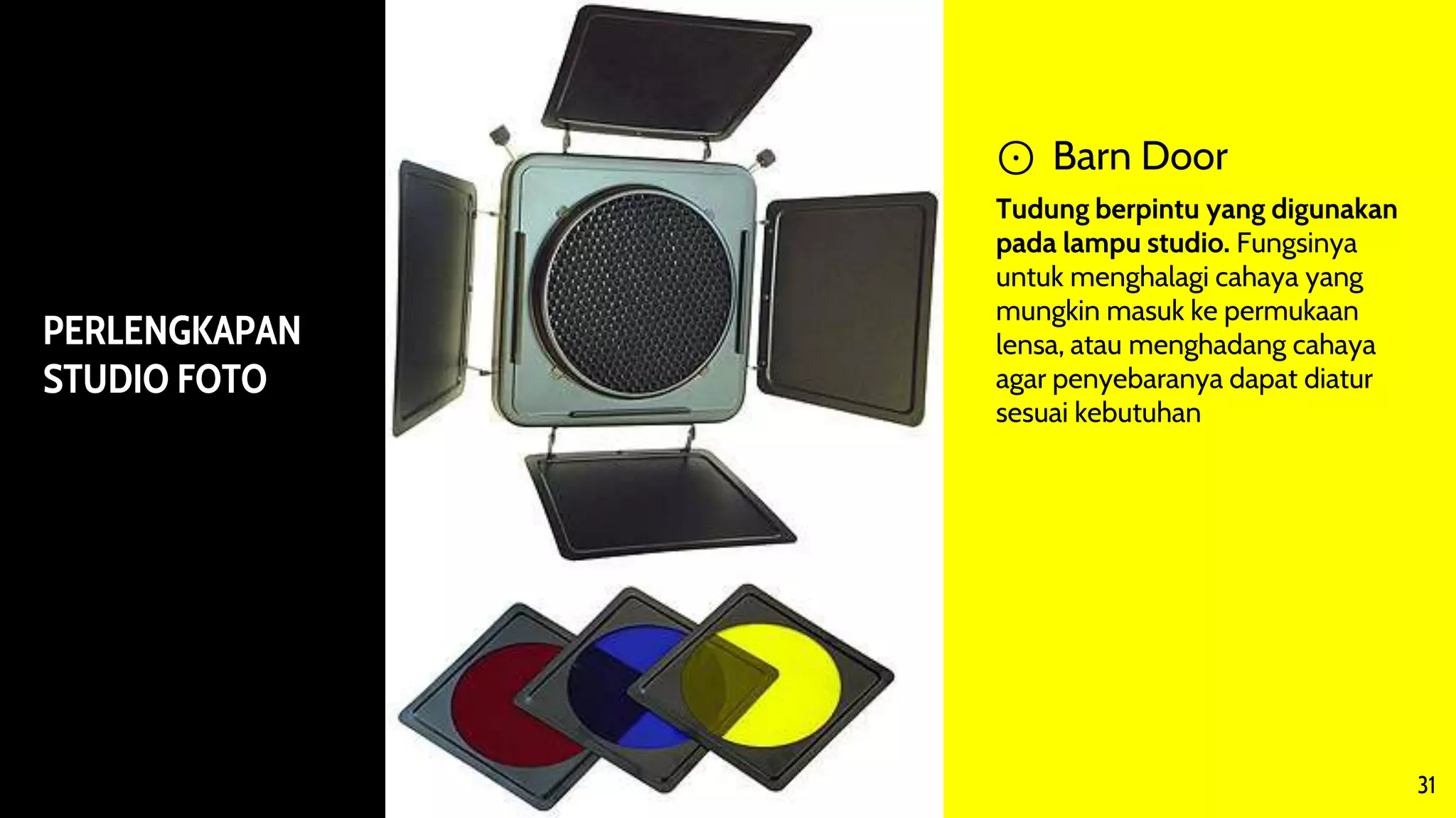 Tata Cahaya dan Peralatan Fotografi Studio | PPTX