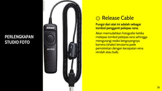 Tata Cahaya dan Peralatan Fotografi Studio | PPTX