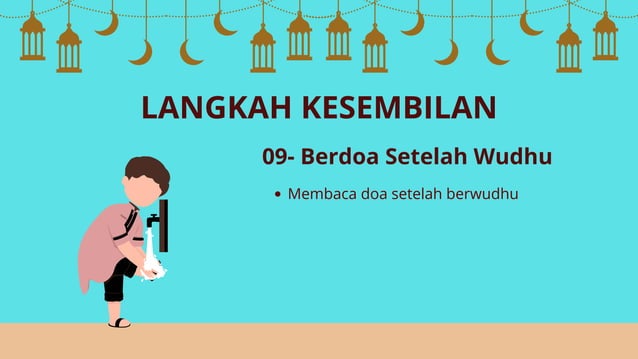 Tata Cara Berwudhu sesuai dengan ajaran Islam | PPT
