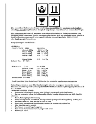 Tata cara export import | DOCX