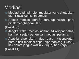 TATA CARA (HUKUM ACARA) PENYELESAIAN SENGKETA INFORMASI.pptx