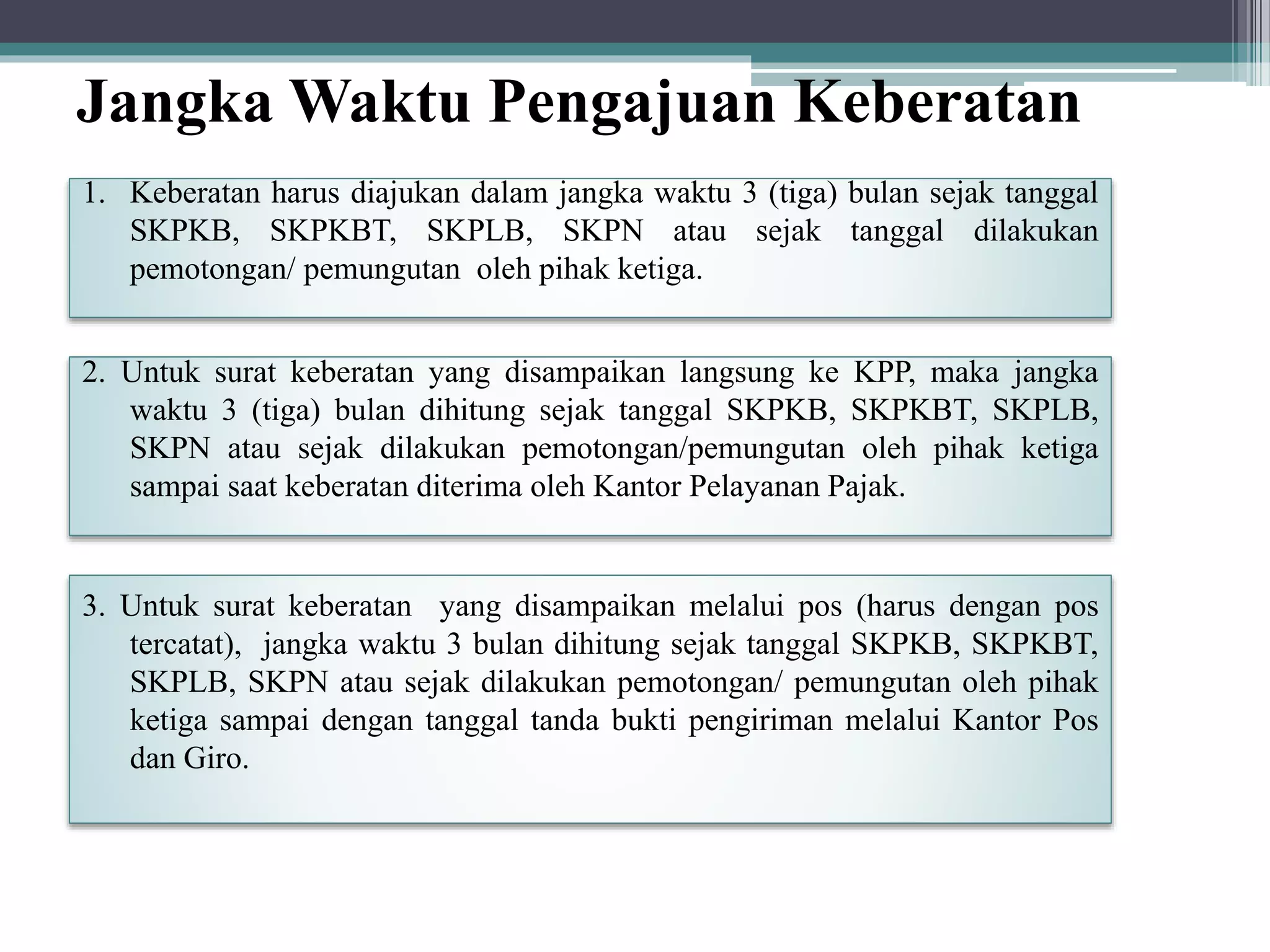 Tata cara keberatan dan banding kelompok 3 kelas F | PPTX