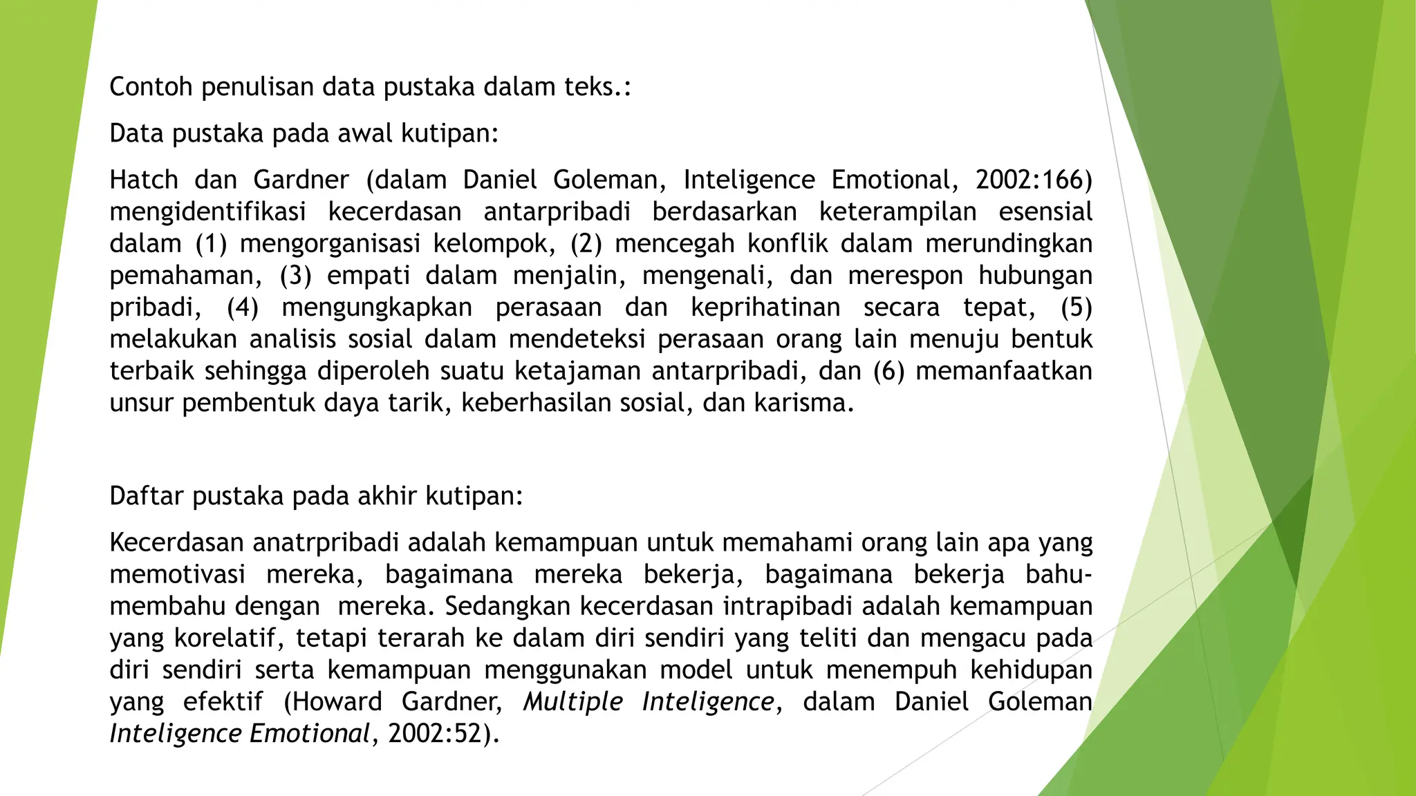 TATA CARA PENULISAN KUTIPAN PADA KARYA TULIS ILMIAH | PPTX