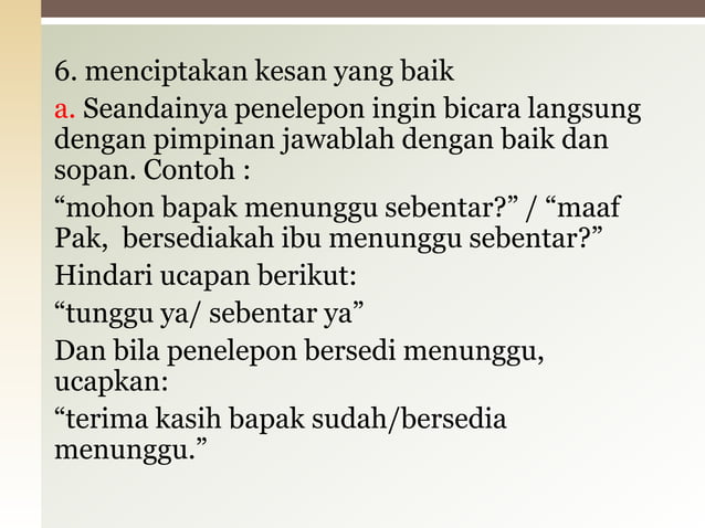 Tata Cara Menerima Panggilan Telepon Pptx