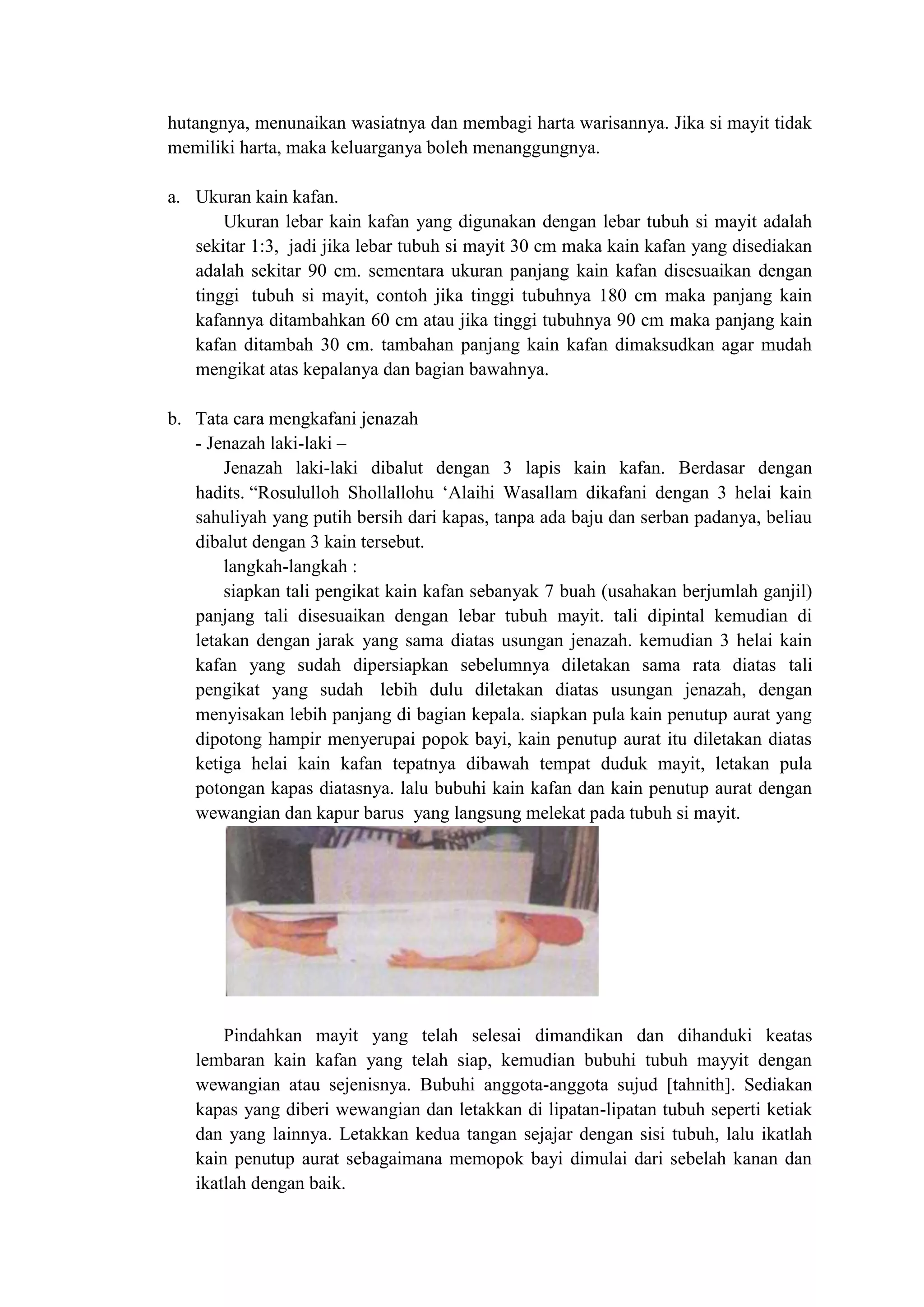 Tata cara mengurus jenazah | DOCX