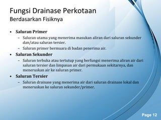 Tata Cara Operasional dan Pemeliharaan Drainase Perkotaan - bagian 1 | PDF