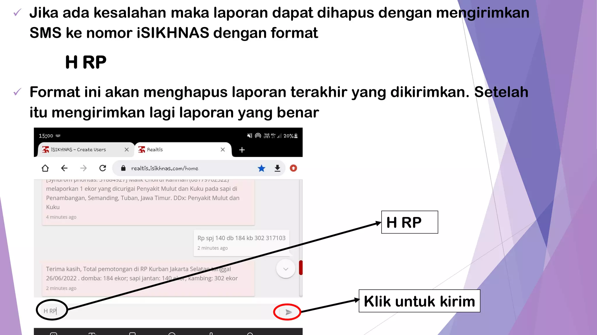 Tata Cara Pelaporan Data Pemotongan Hewan Kurban melalui iSIKHNAS Tahun ...