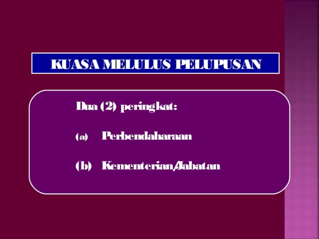 Tatacara pelupusan aset | PPT