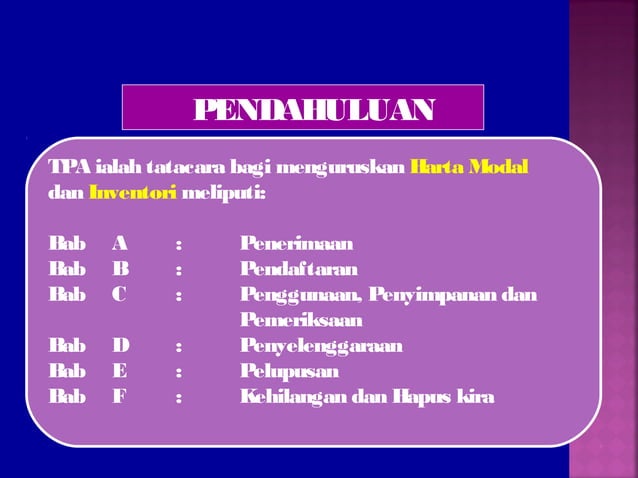 Tatacara pelupusan aset | PPT