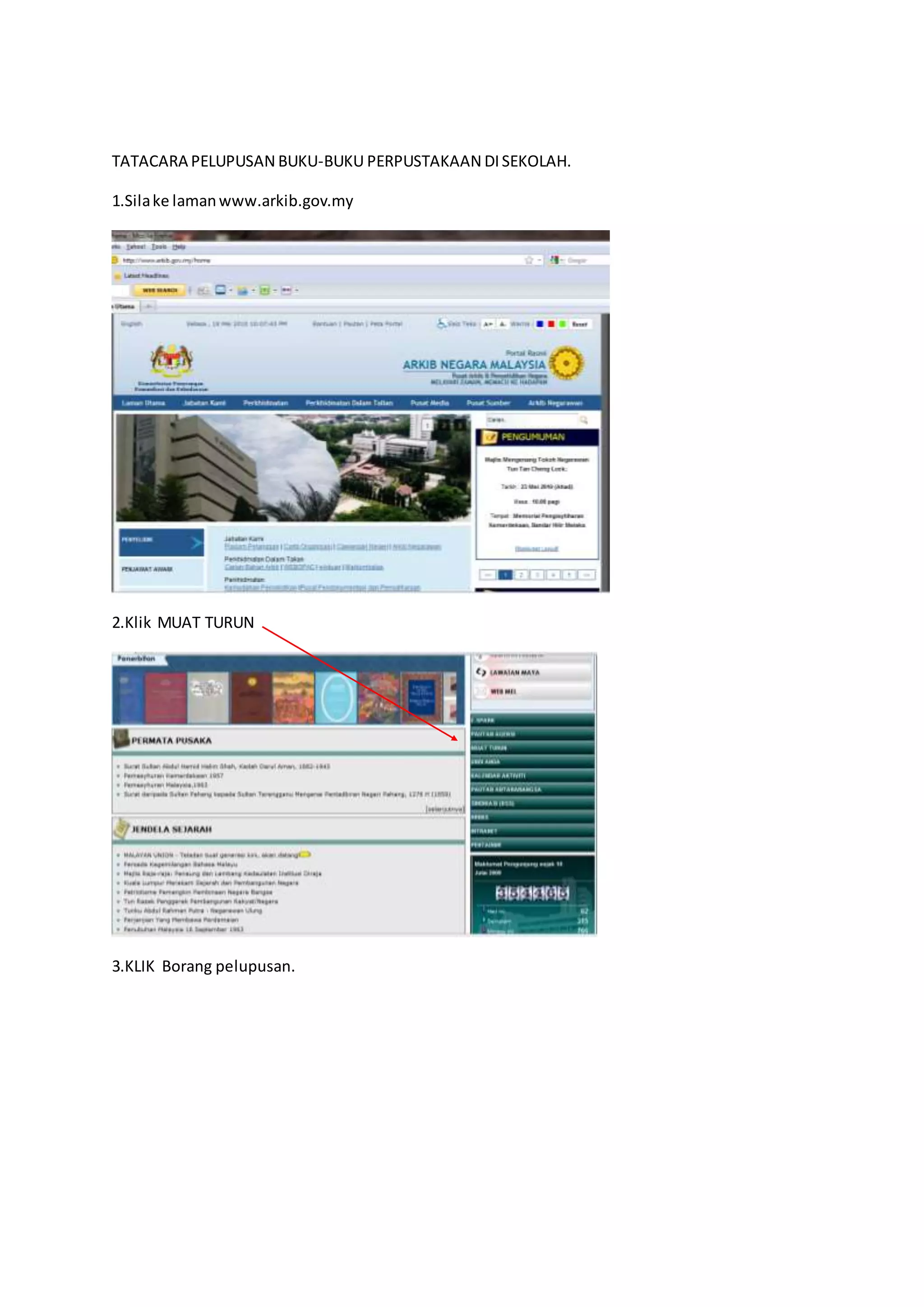 Tatacara pelupusan buku perpustakaan 2010 | DOC