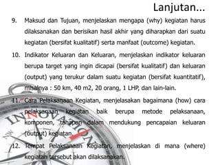 TATA CARA PENYUSUNAN TOR | PPTX