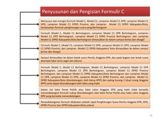 Tata Cara Penyelenggaraan Pemilu | PPTX