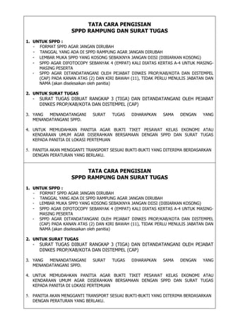 Tata cara pengisian | DOC