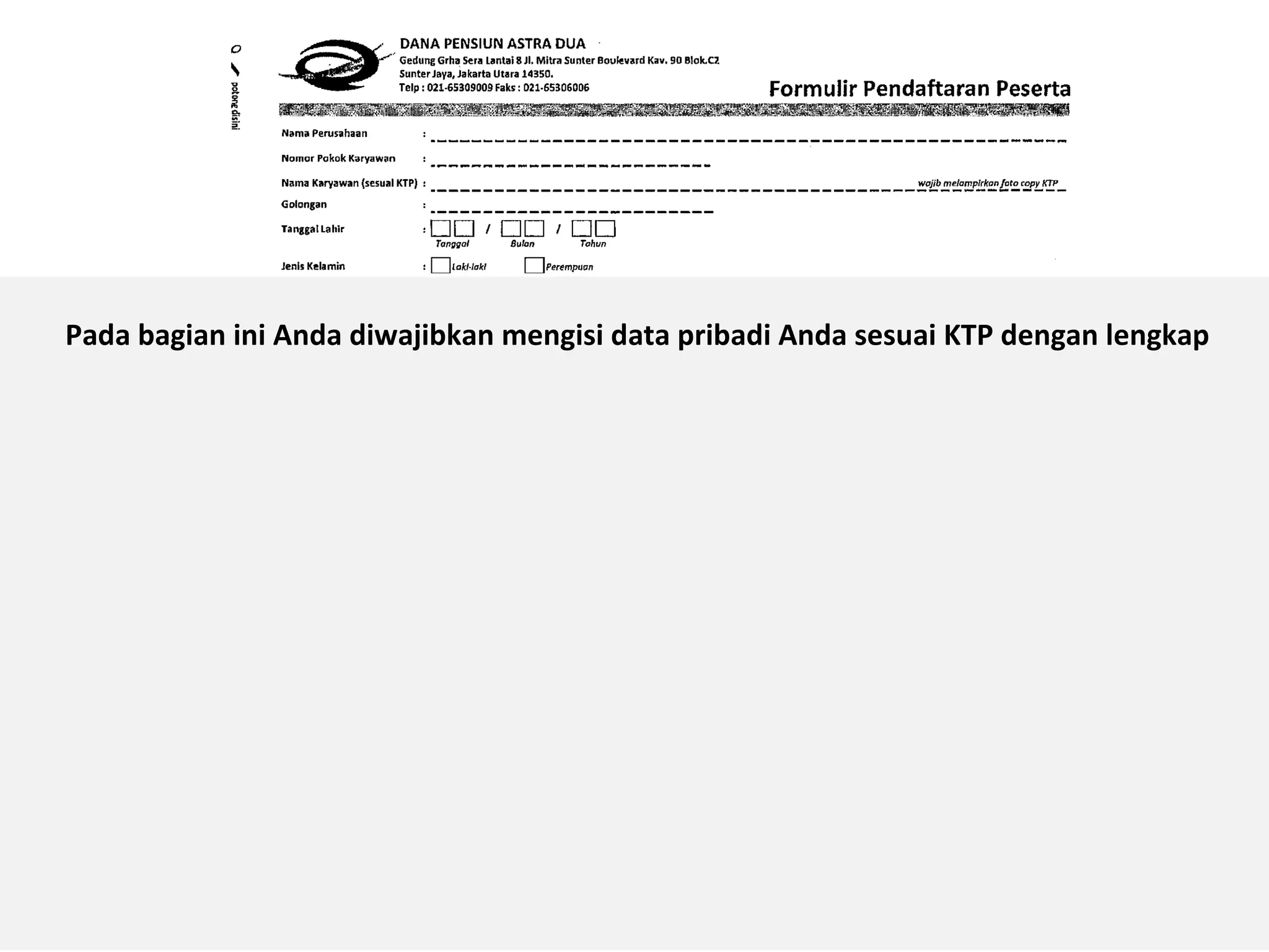 Tata cara pengisian form klaim manfaat pensiun dana | PPS