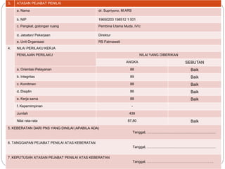 TATA CARA PENGISIAN PERILAKU KERJA pegawai | PPT