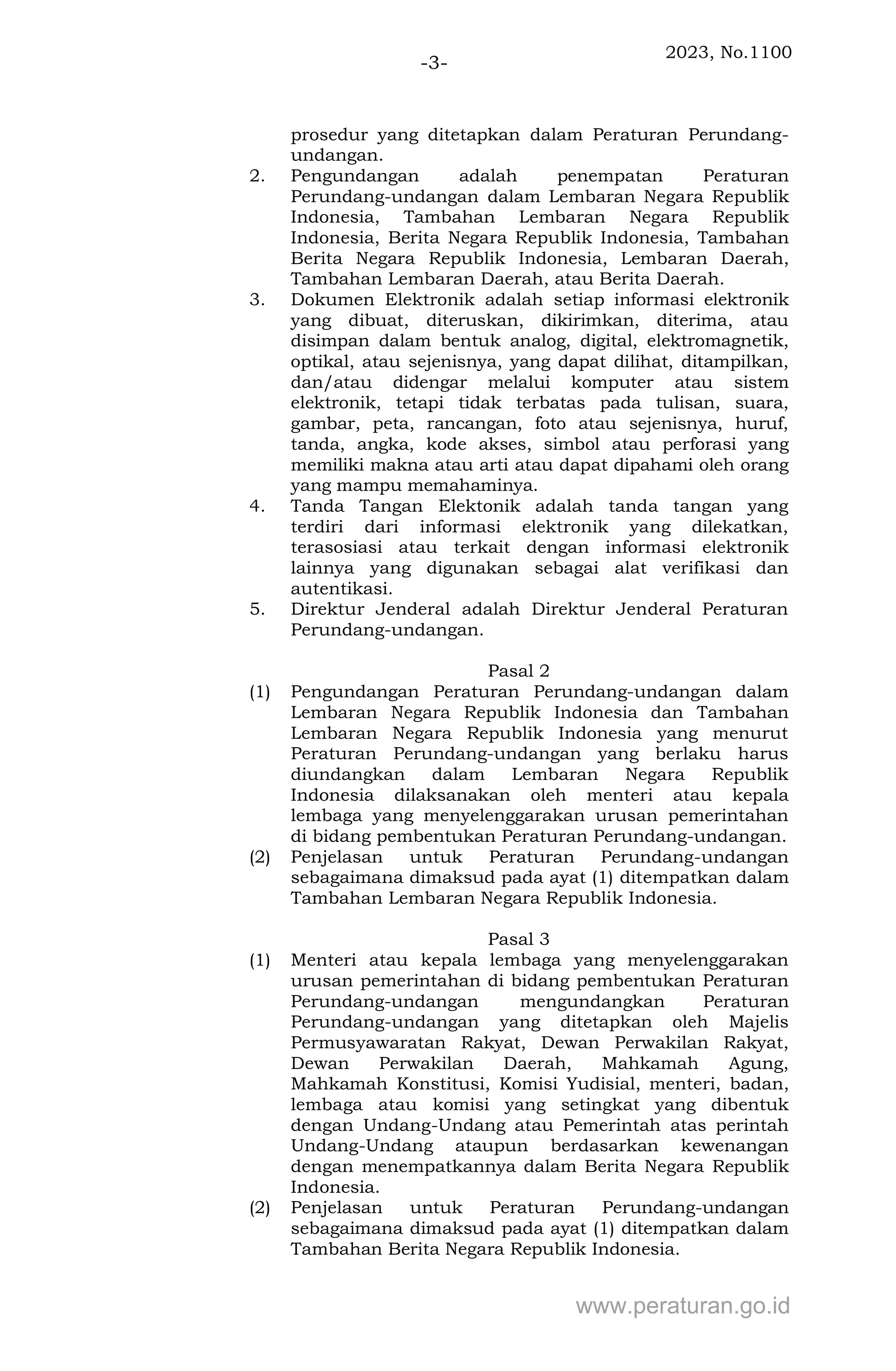 TATA CARA PENGUNDANGAN PERATURAN PERUNDANG UNDANGAN DALAM LEMBARAN ...