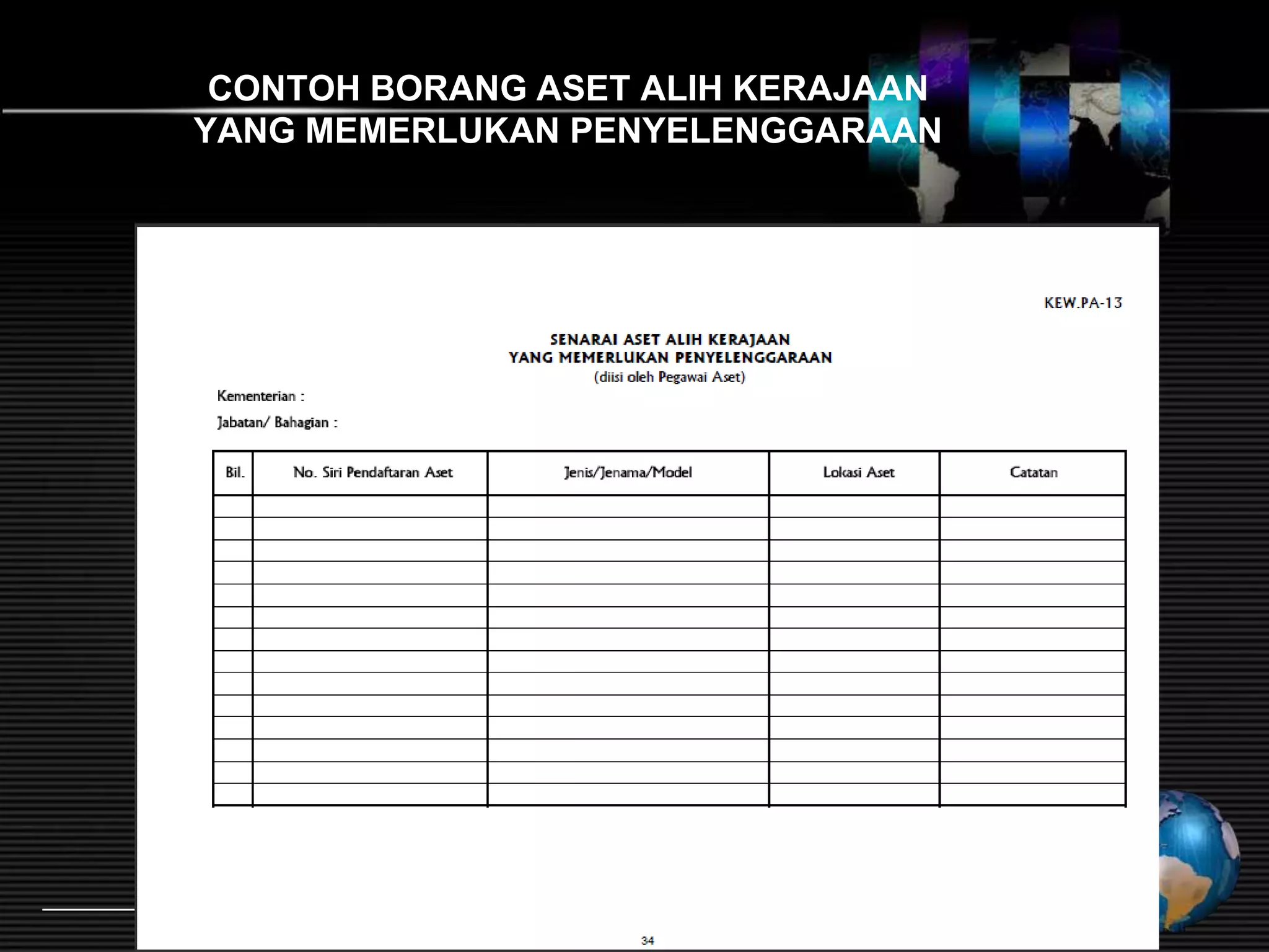 Tatacara pengurusan Aset kerajaan | PPTX