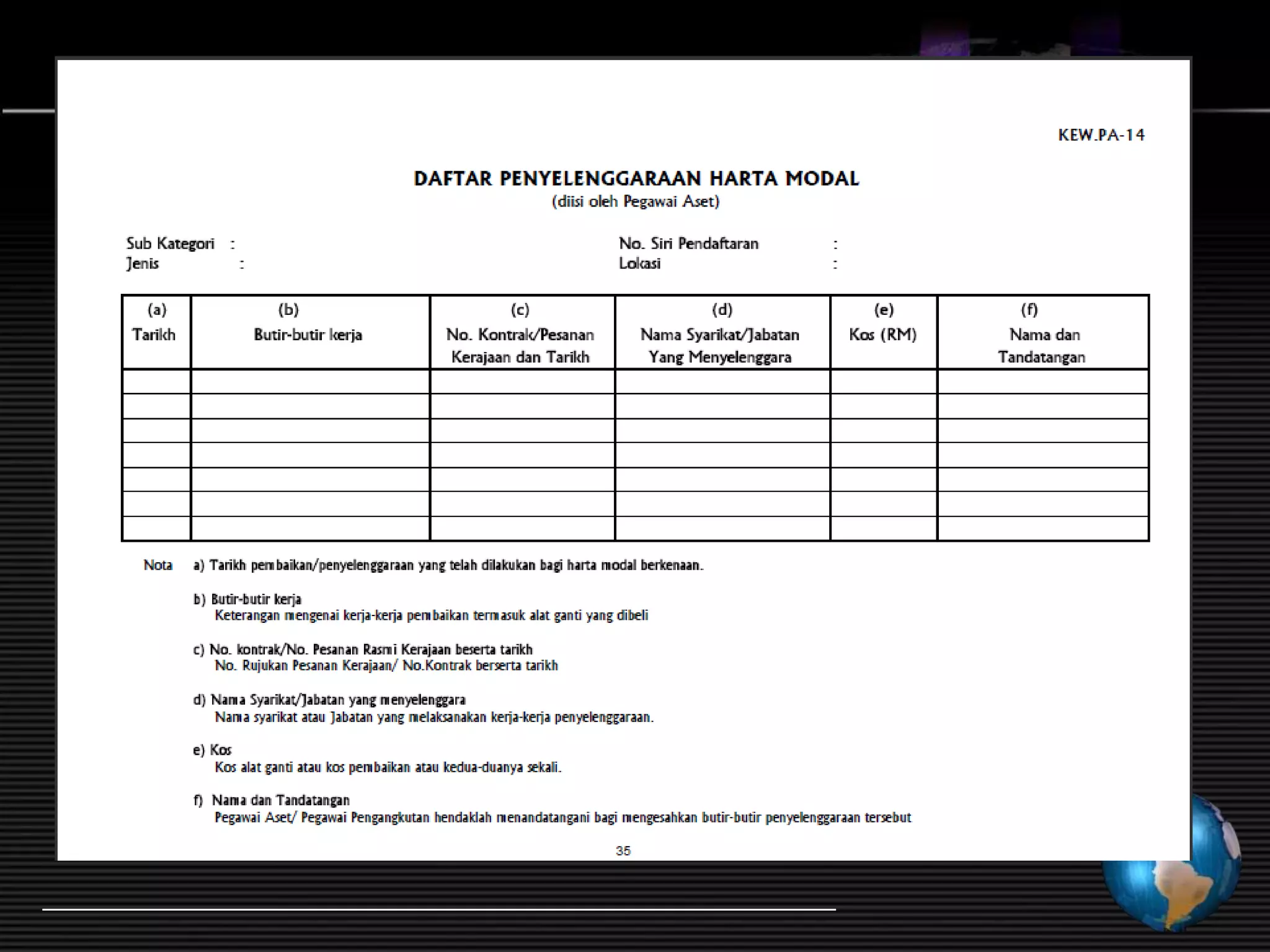 Tatacara pengurusan Aset kerajaan | PPTX