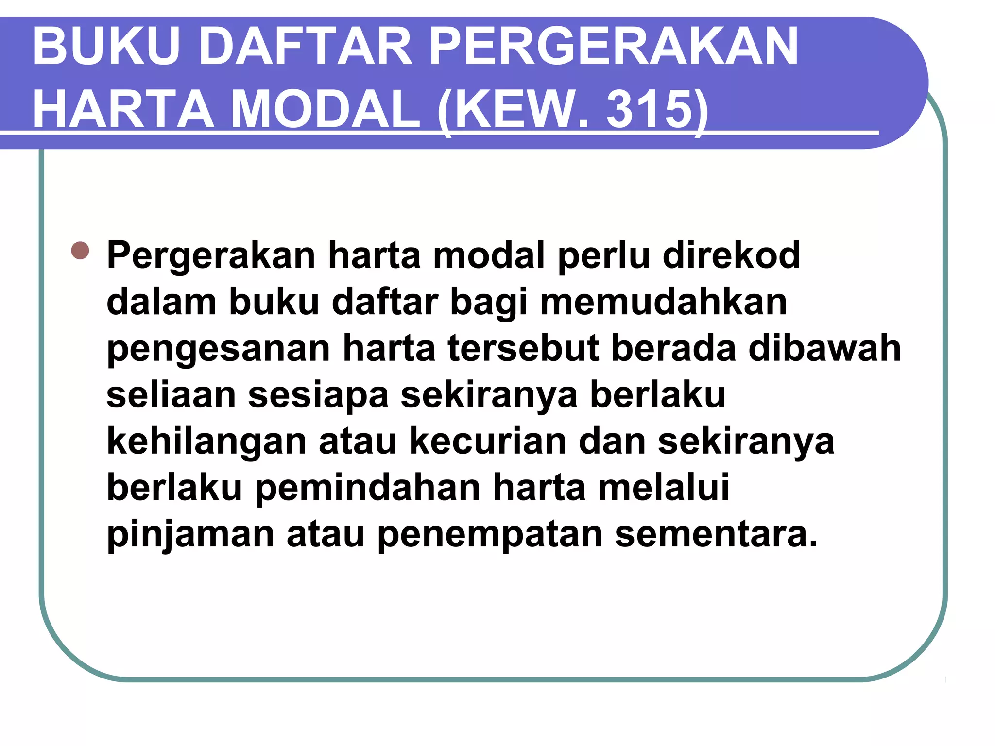 Tatacara Pengurusan Harta Modal | PPT