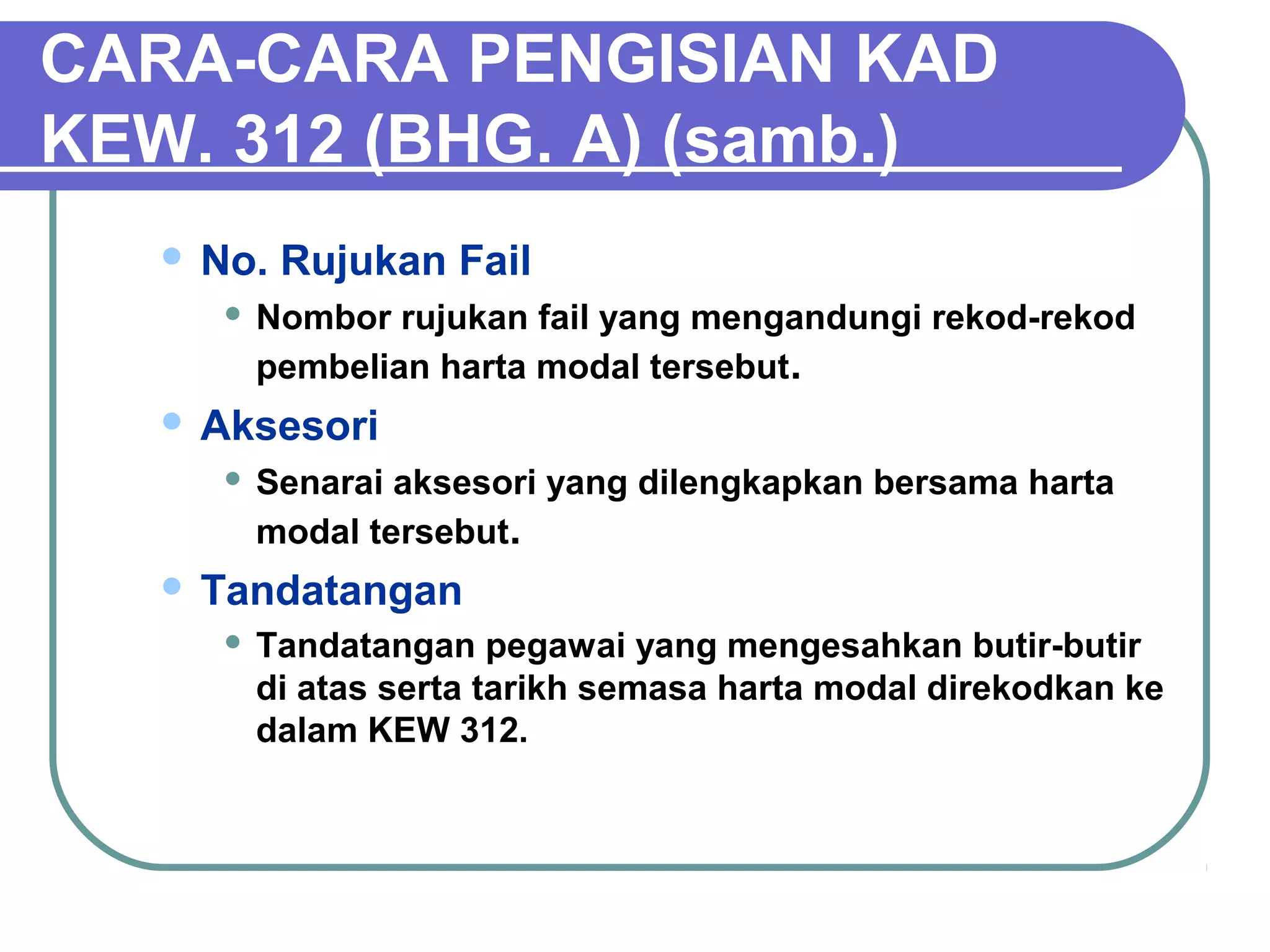 Tatacara Pengurusan Harta Modal | PPT