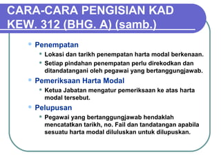 Tatacara Pengurusan Harta Modal | PPT