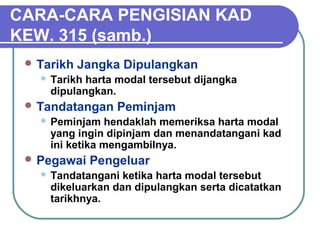 Tatacara Pengurusan Harta Modal | PPT