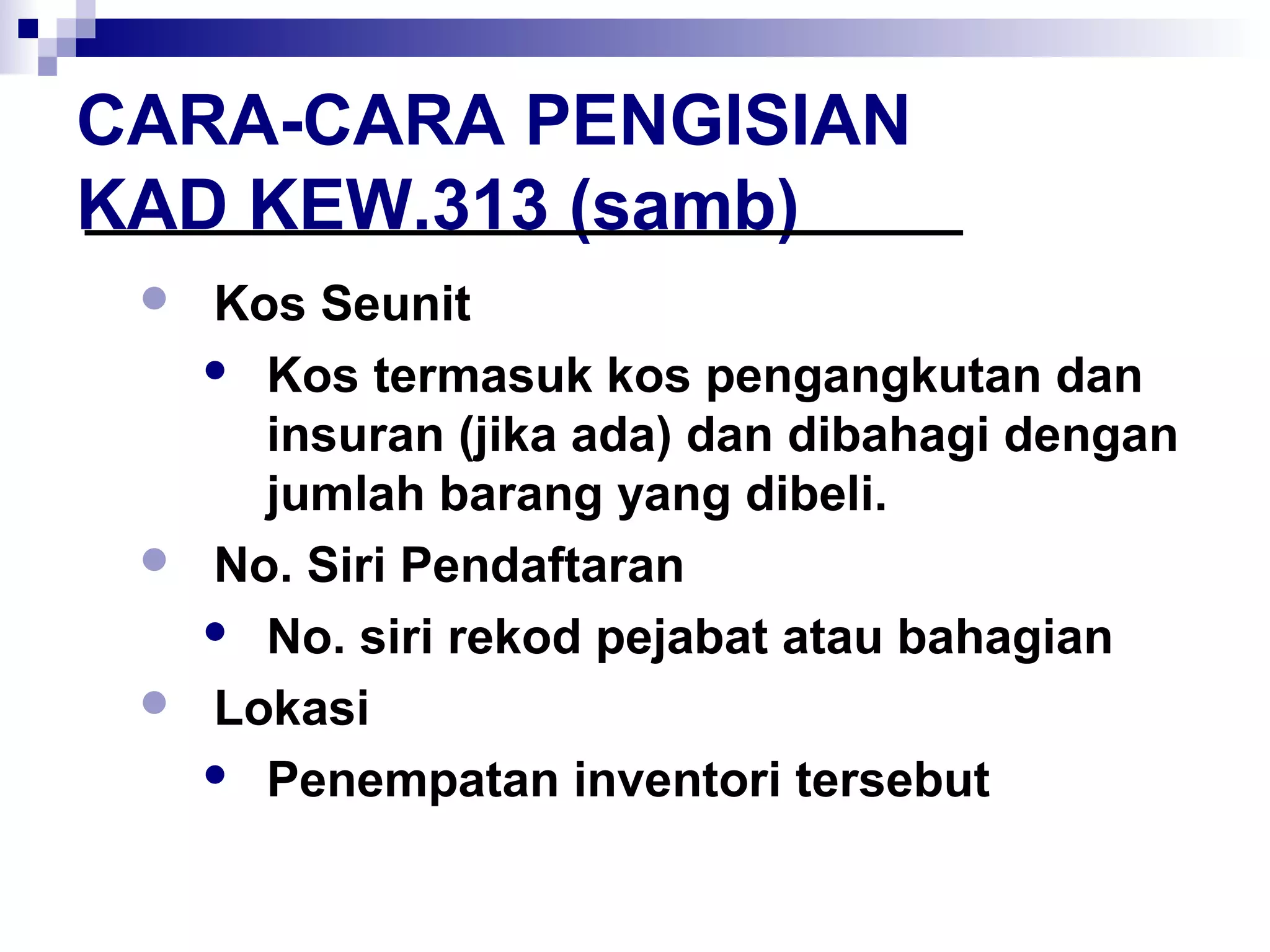 Tatacara Pengurusan Inventori | PPT