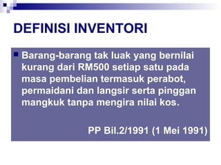 Tatacara Pengurusan Inventori | PPT