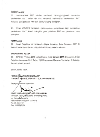 Tatacara pengurusan rmt | PDF