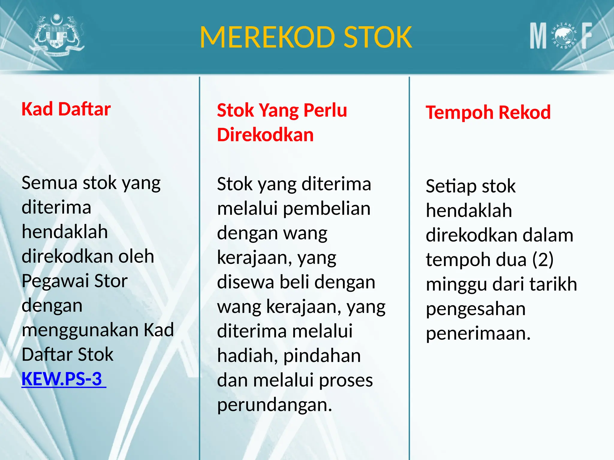 TATACARA PENGURUSAN STOR KERAJAAN MENGIKUT GARIS PANDUAN BAHARU | PPTX