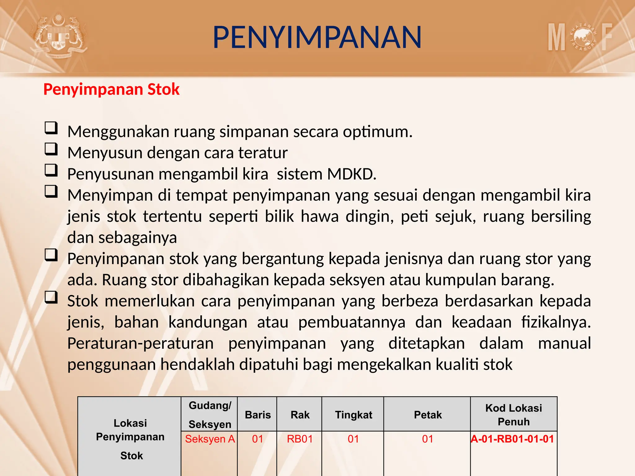 TATACARA PENGURUSAN STOR KERAJAAN MENGIKUT GARIS PANDUAN BAHARU | PPTX