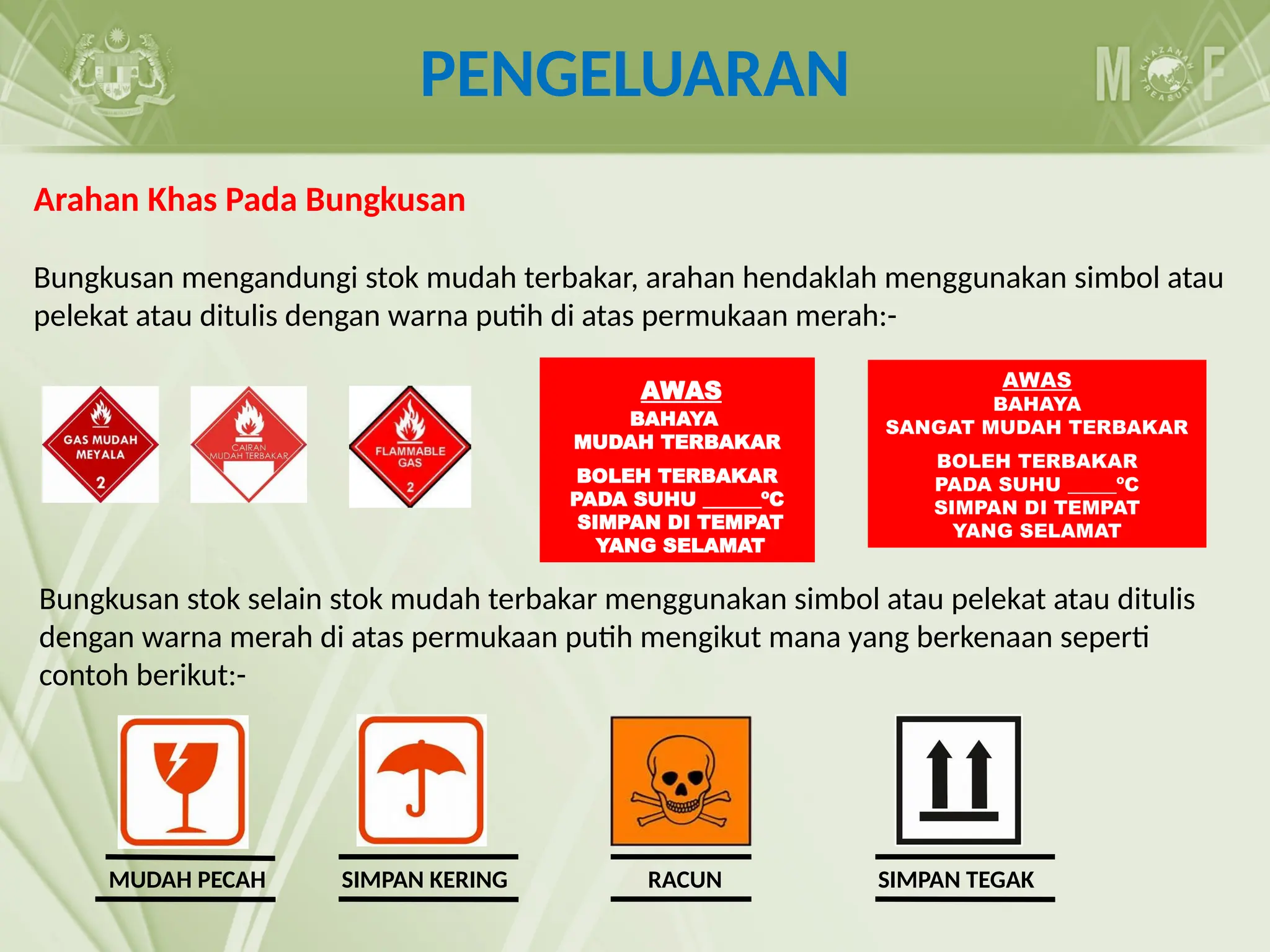 TATACARA PENGURUSAN STOR KERAJAAN MENGIKUT GARIS PANDUAN BAHARU | PPTX