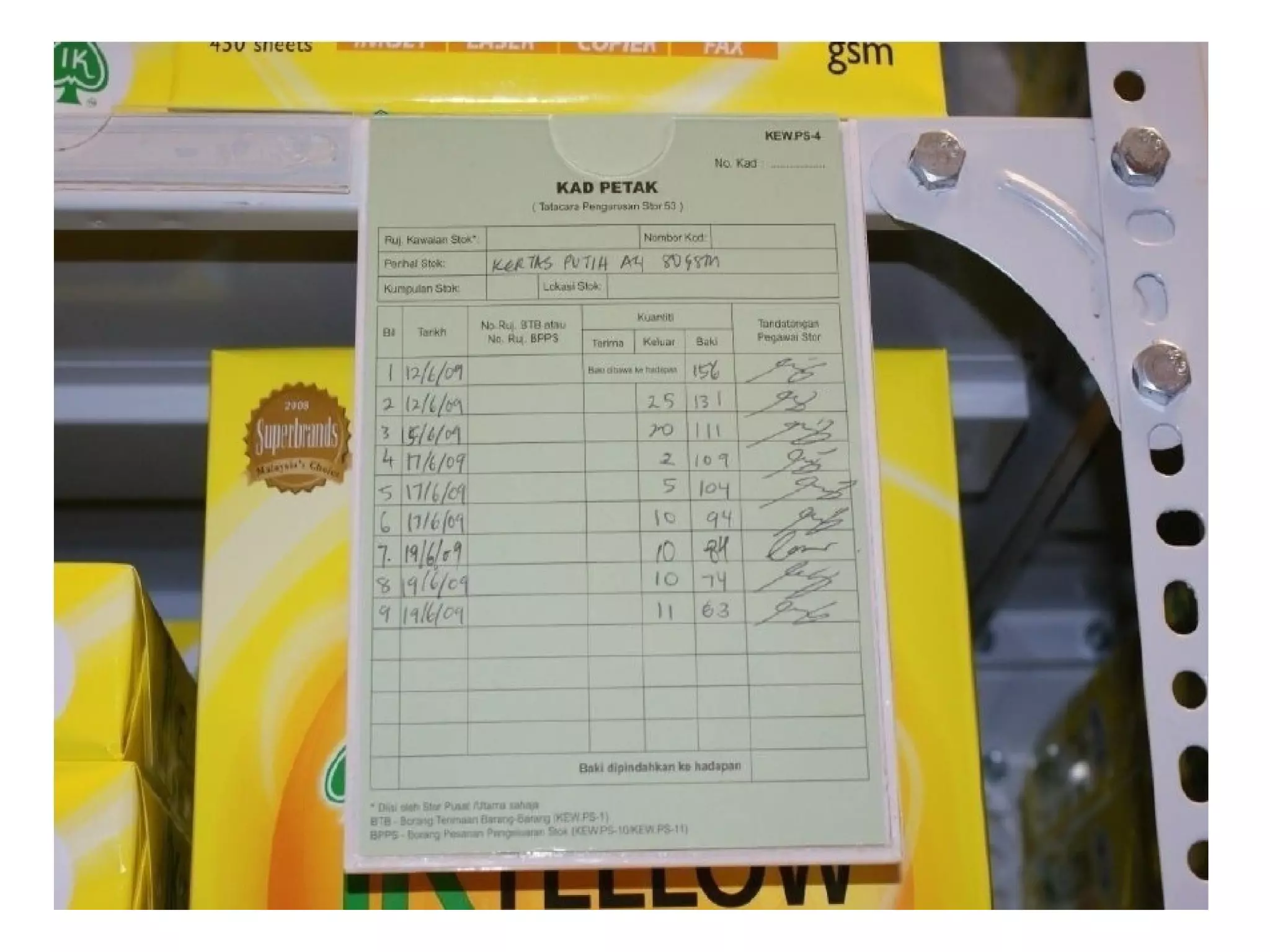 Tatacara Pengurusan Stor | PPT