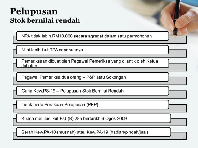 Tatacara Pengurusan Stor | PPT
