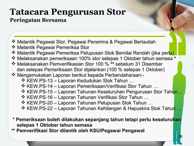 Tatacara Pengurusan Stor | PPT