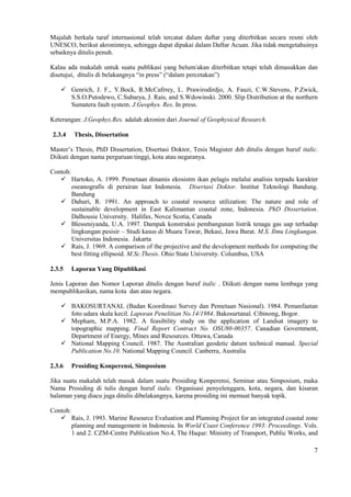 Tata cara penulisan pustaka | PDF