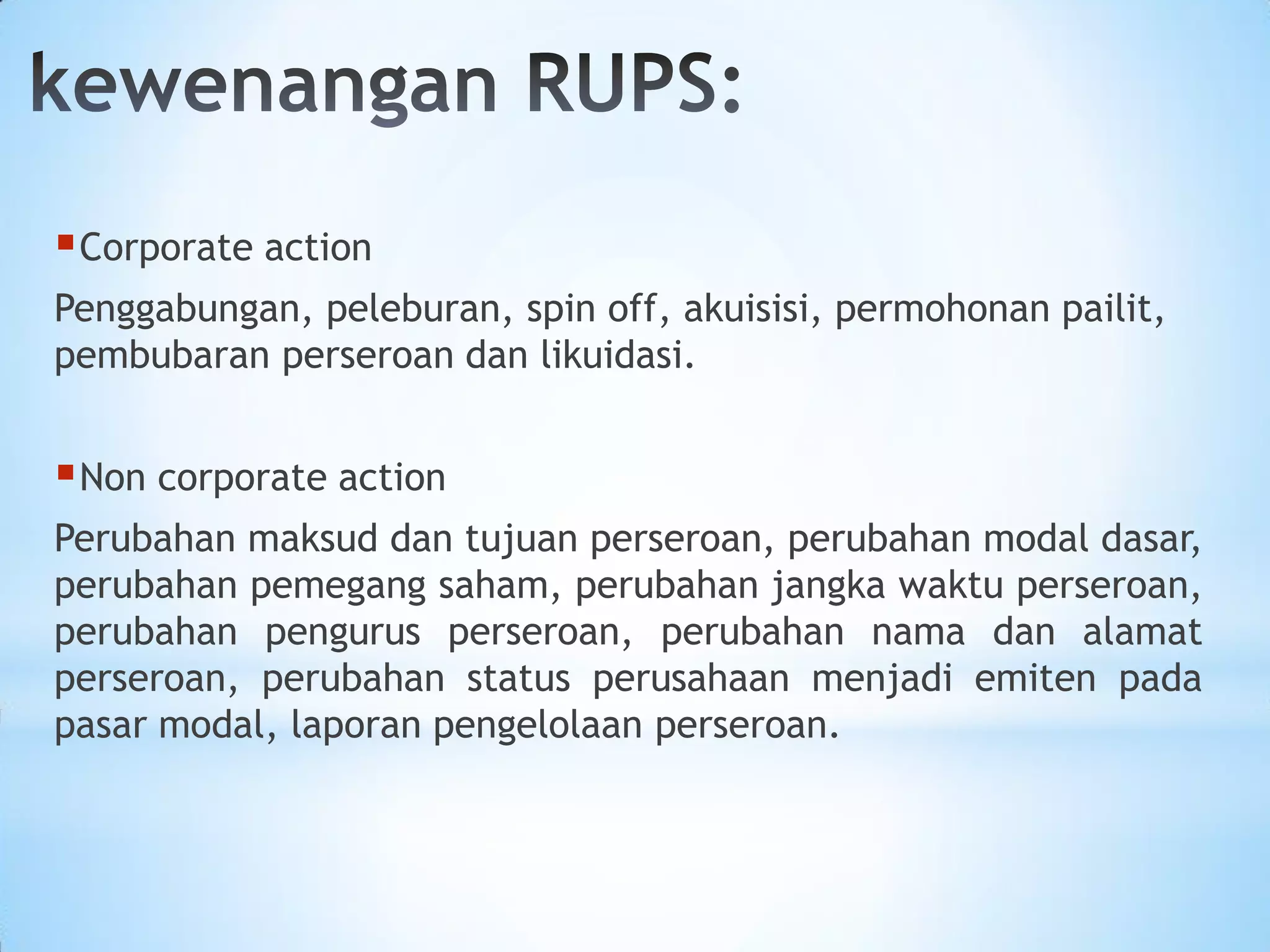Tata cara penyelenggaraan rups perusahaan terbuka dan tertutup | PDF