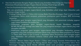 TATA CARA PENYELESAIAN TUNTUTAN GANTI KERUGIAN NEGARA.pptx