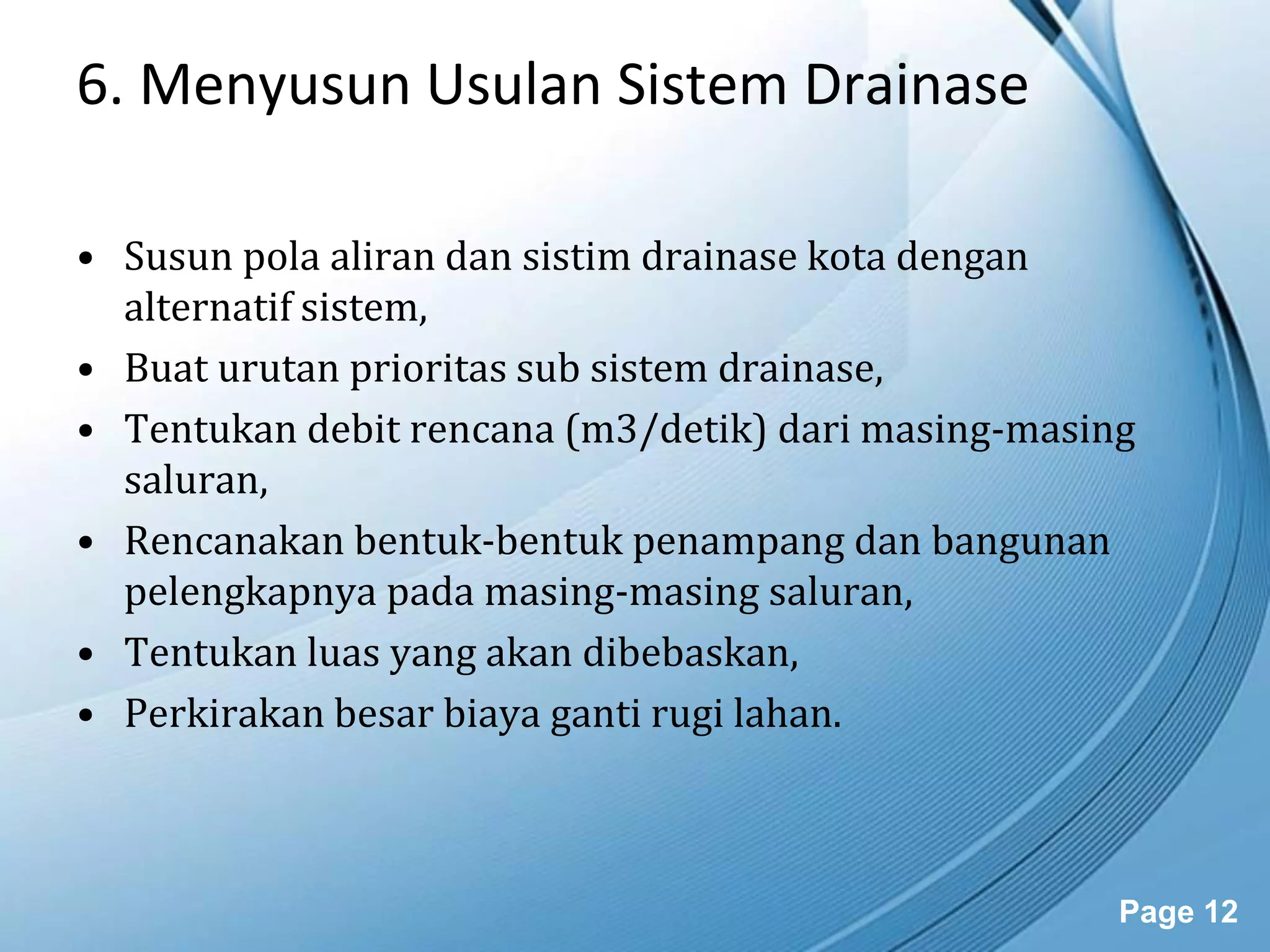 Tata Cara Penyusunan Rencana Induk Drainase Perkotaan, Bagian 2 | PDF