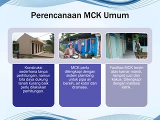 Tata Cara Perencanaan Bangunan MCK Umum | PPTX