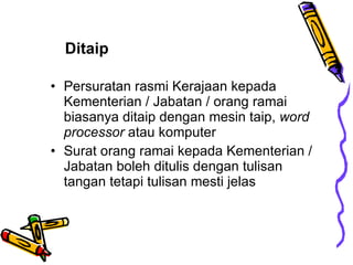 Tatacara persuratan | PPT