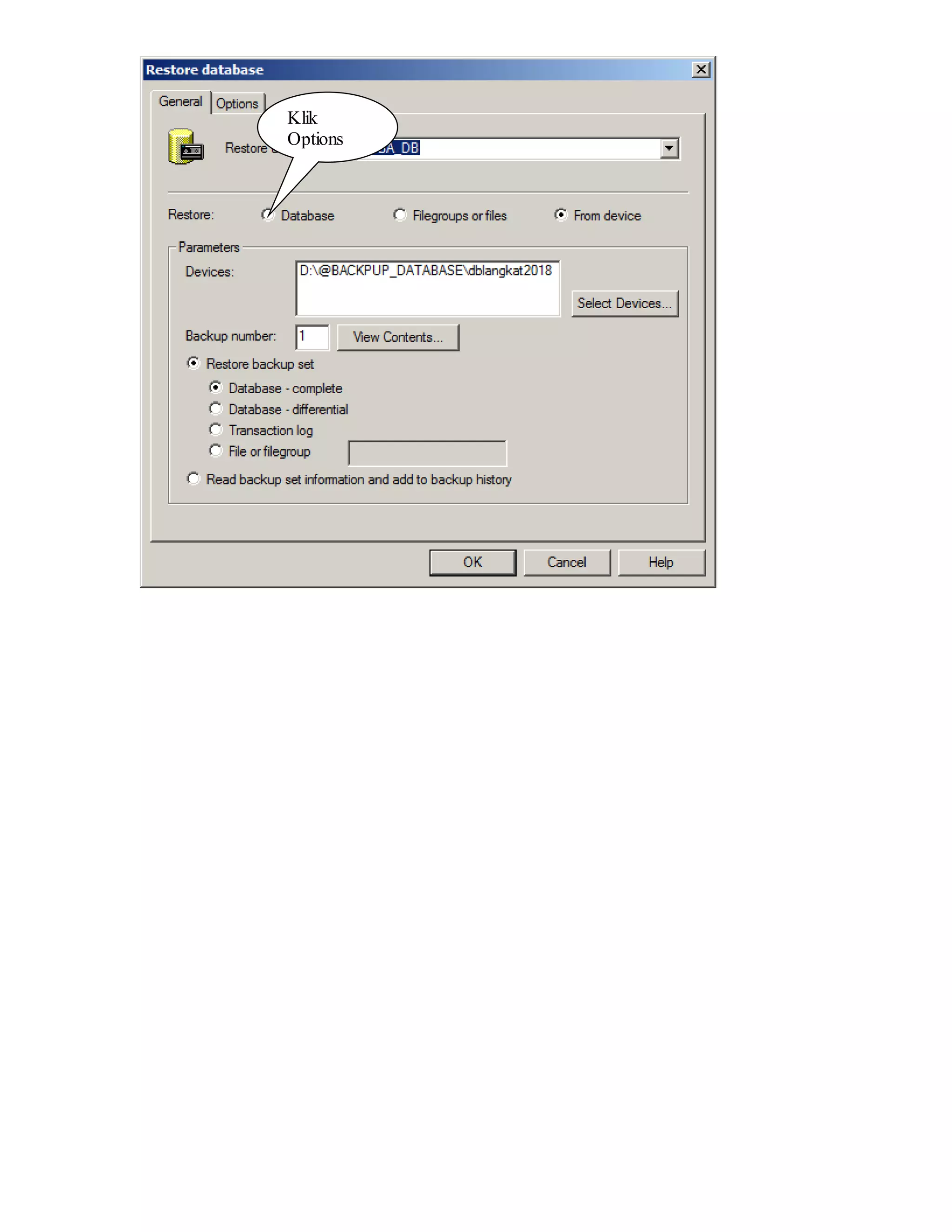 @Tata cara restore database microsoft sql server 2000 | PDF