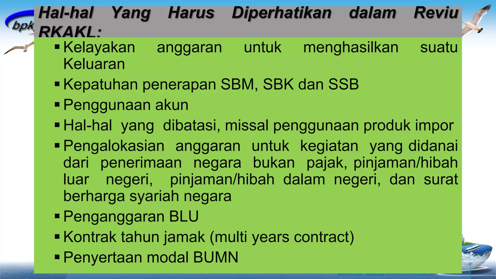 Tata cara reviu rkakl | PPTX