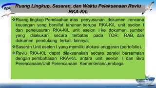 Tata cara reviu rkakl | PPTX