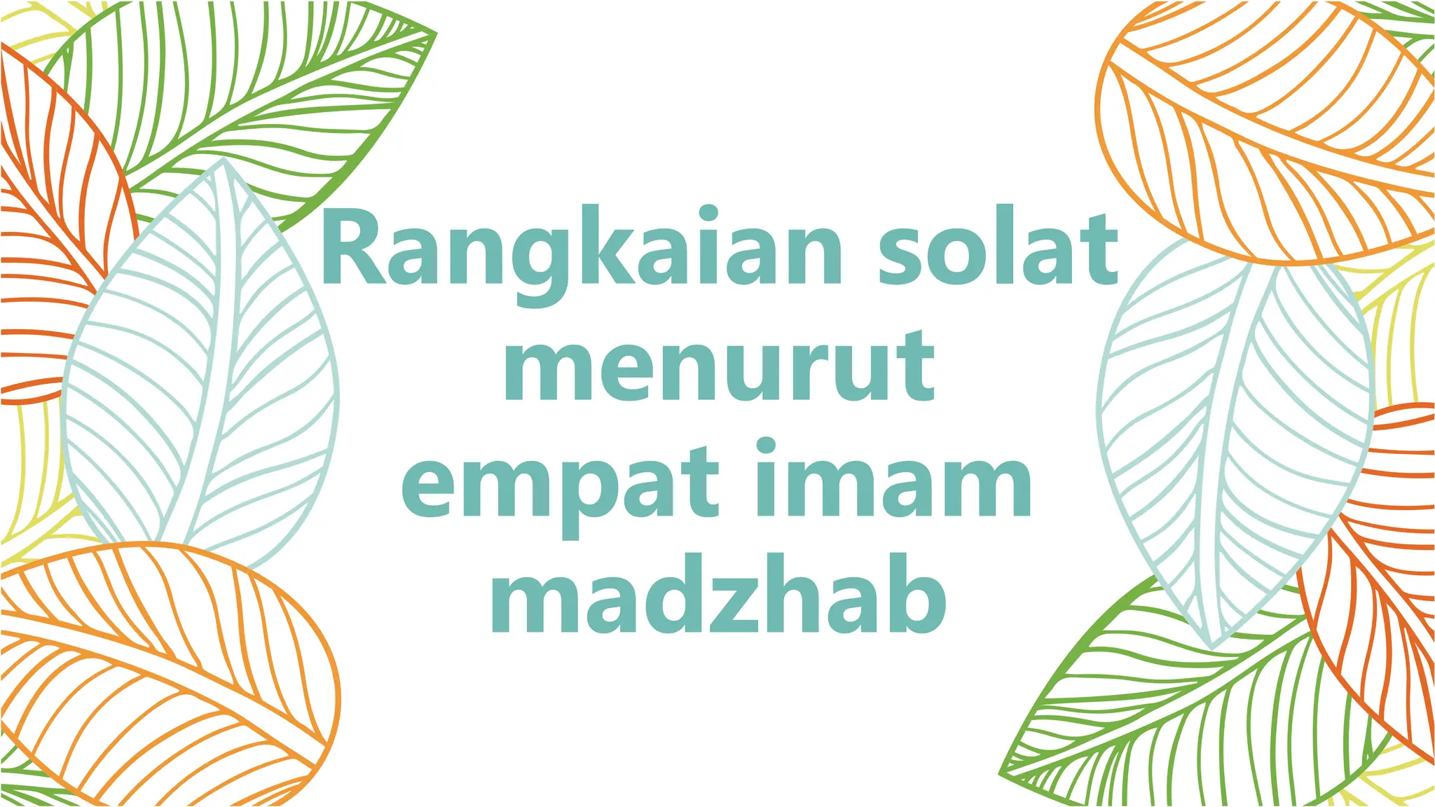 Rangkaian solat menurut empat imam mahzab | PDF