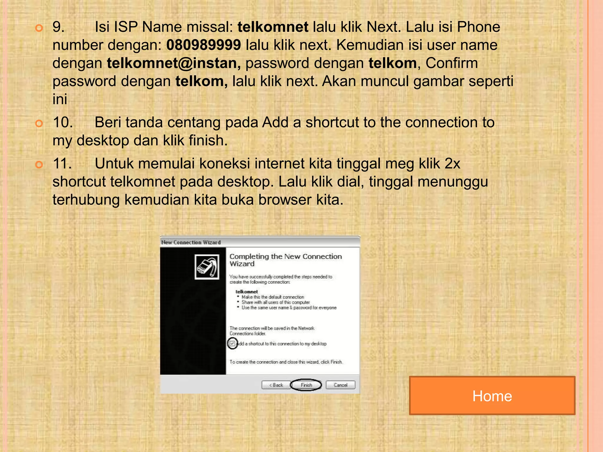 Tata cara terhubung ke internet | PPTX